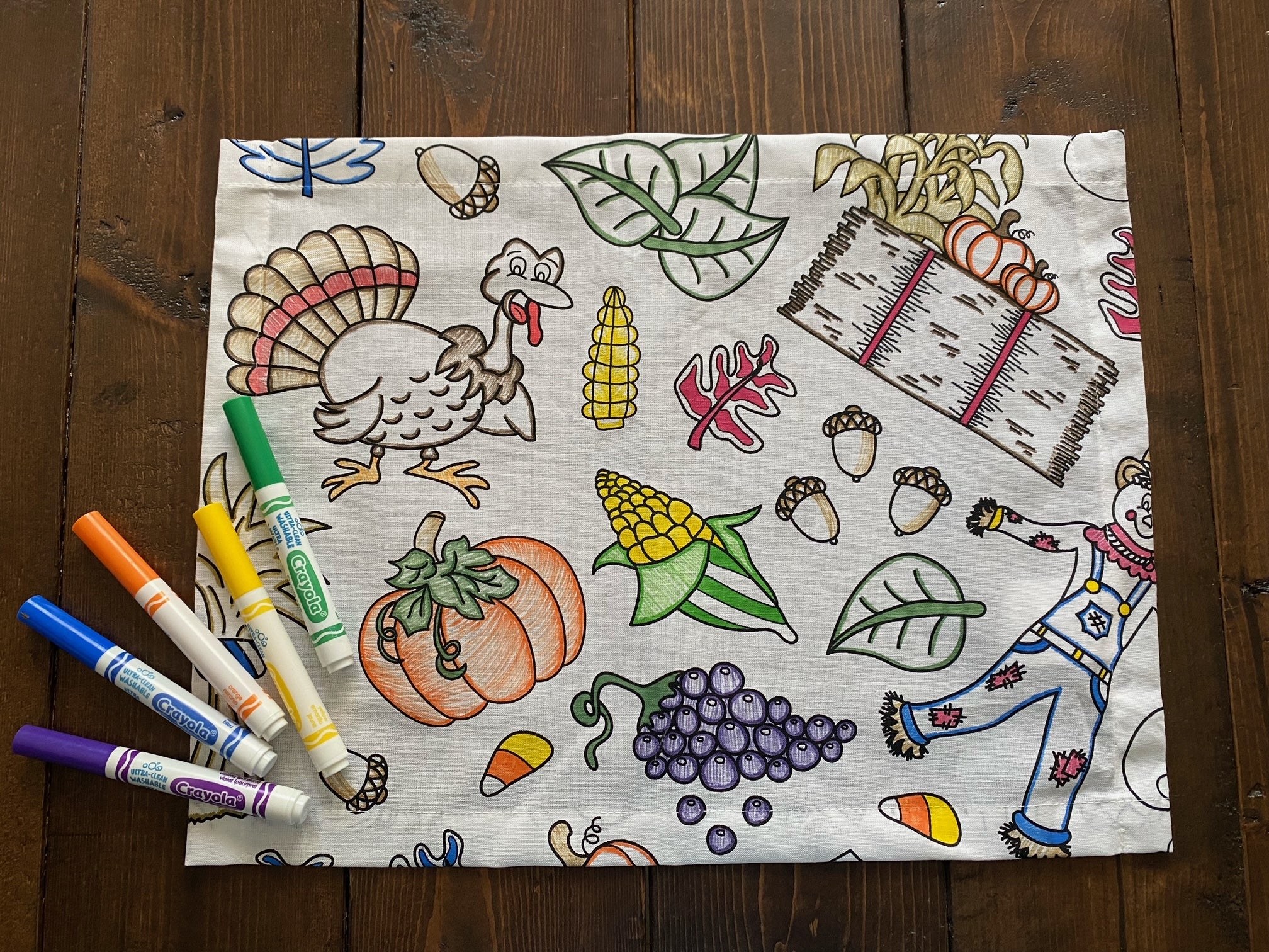 Thanksgiving and Fall Fun Placemats – The Coloring Table
