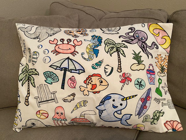 Oceantime Fun Pillowcases - 2 Count – The Coloring Table